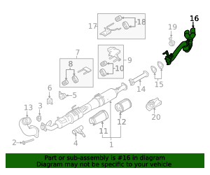 Genuine OEM Ford Part - Rear Muffler HC3Z-5230-H | Genuine OEM Ford ...
