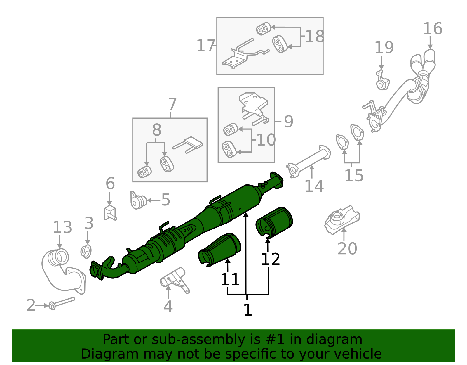 2020-2022 Ford Catalytic Converter LC3Z-5H270-G | Ford OEM Parts Outlet
