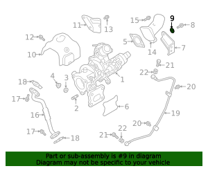 1985-2024 Mitsubishi Engine Intake Manifold Nut MF450005 | Mitsubishi ...