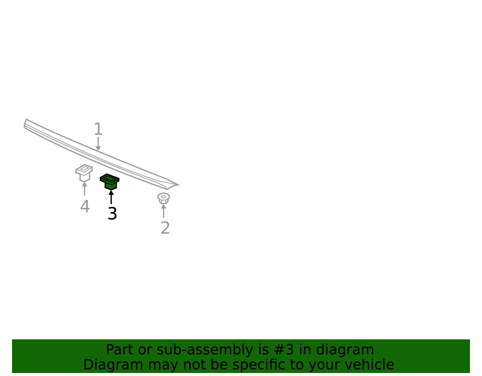 91513-TBA-A01 - 2016-2021 Honda Civic - Clip A Spoiler | Genuine Honda Parts