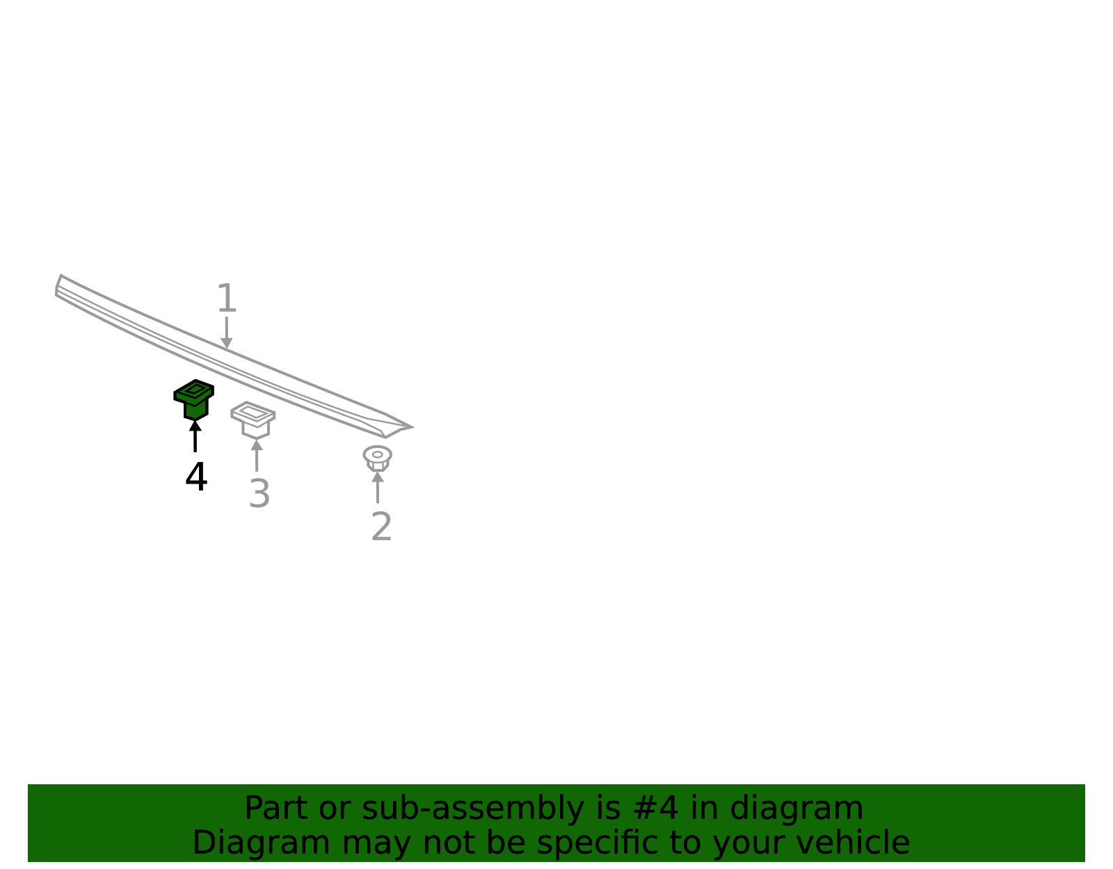 91513-TBA-A11 - 2016-2021 Honda Civic - Clip B Spoiler | Genuine Honda Parts