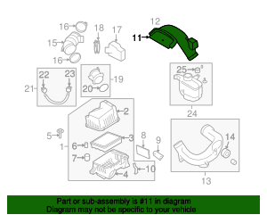 2006-2010 Hyundai Azera Front Duct 28210-3L100 | OEM Parts Online
