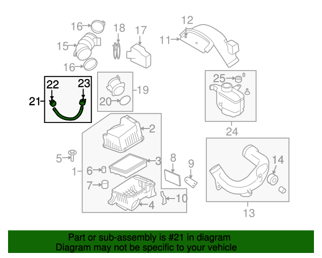 2006-2011 Hyundai Breather Tube 26710-3C310 | OEM Parts Online