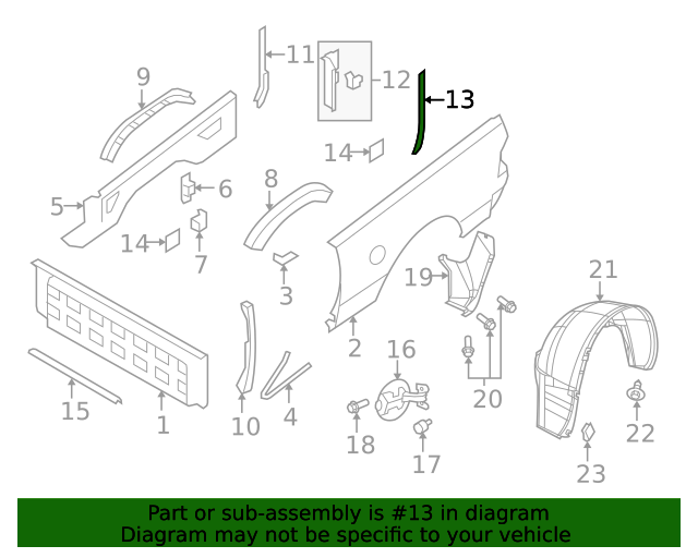 68362265AA - D Pillar Panel Left - 2009-2020 Mopar | Mopar Parts Canada