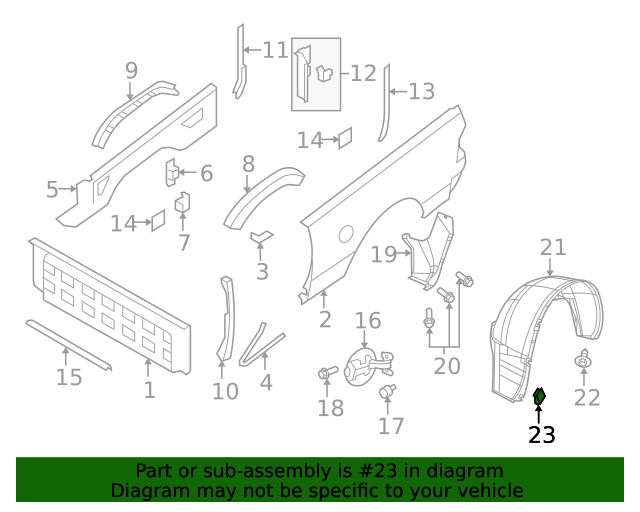 2010-2021 Mopar Splash Shield Lock Nut 6509799AA | TascaParts.com