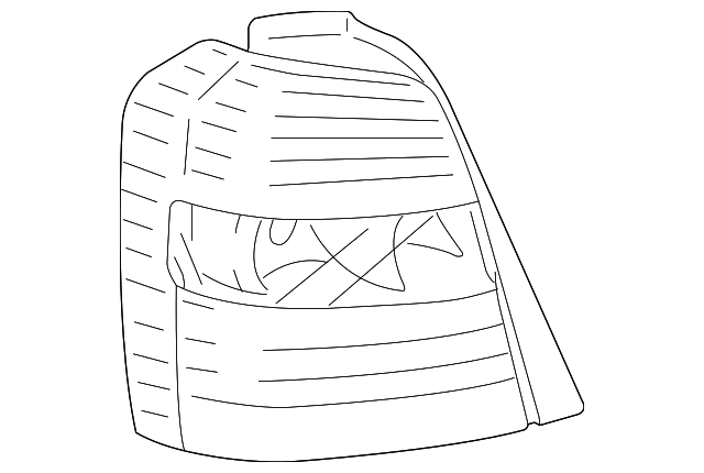 Toyota 2006-2007 Toyota Highlander Tail Light Assembly 81551-48130 ...