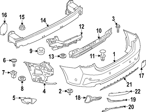 Bumper & Components - Rear for 2021 BMW 330i | BMWPartsDirect.com