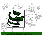 2014-2016 Buick LaCrosse Front Upper Bumper Cover 90904905 GM ...