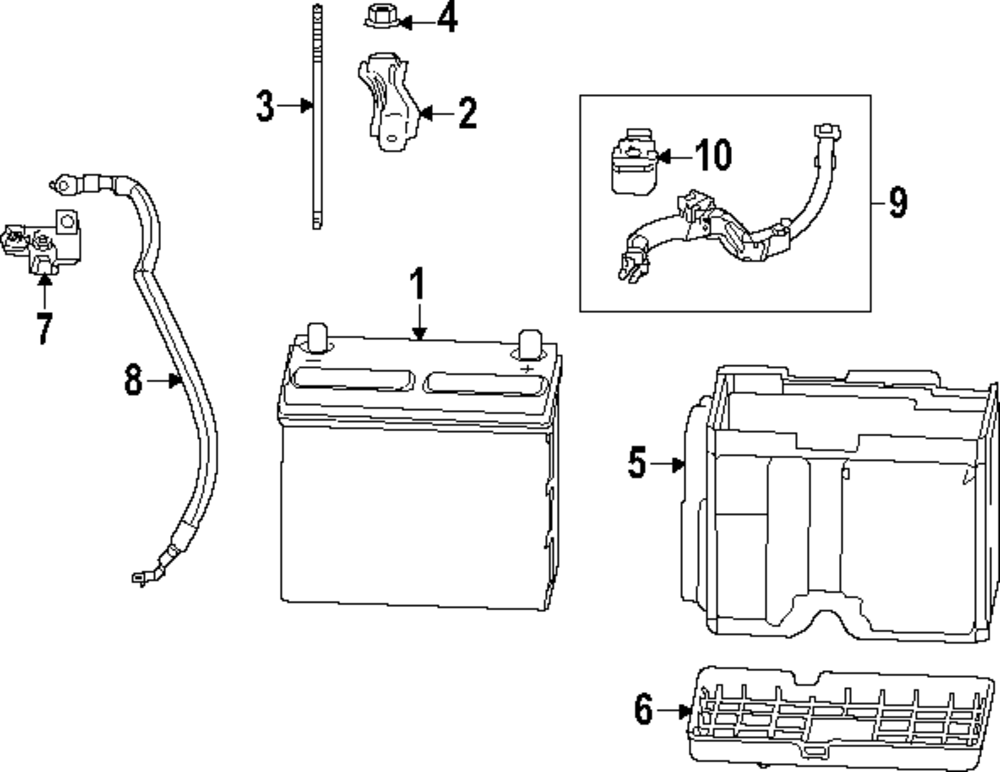 2023-2025 Honda CR-V Positive Cable 32410-3B0-A00 | OEM Parts Online