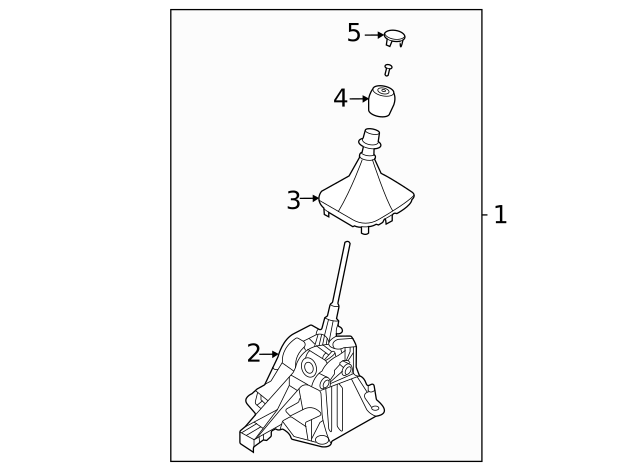 MB3Z-7210-N - Gear Shift Assembly 2021-2024 Ford Bronco | Ford Parts Direct