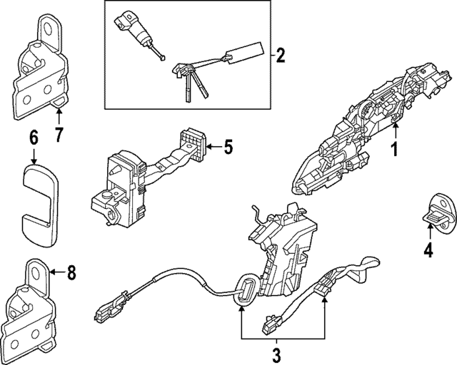 2022-2024 Kia EV6 Door Check 76990-CV000 | QuirkParts