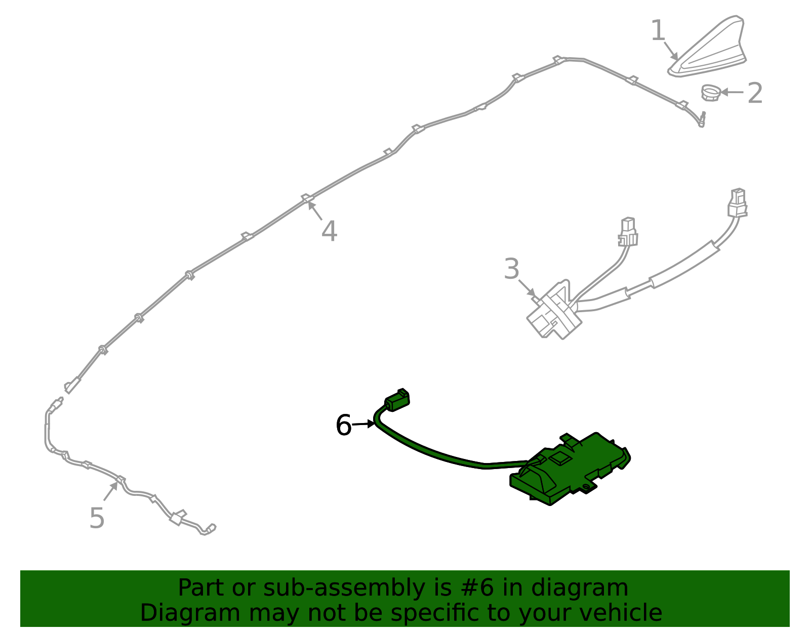 2021-2025 Hyundai Satellite Antenna 96240-AA000 | QuirkParts