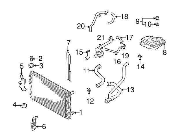 N-905-618-01 - Hose Clamp 1996-2005 Audi | Audi OEM Parts