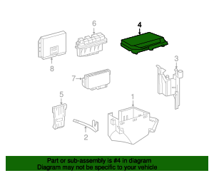 230-540-00-82 - Fuse Box Cover 2003-2012 Mercedes-Benz ...