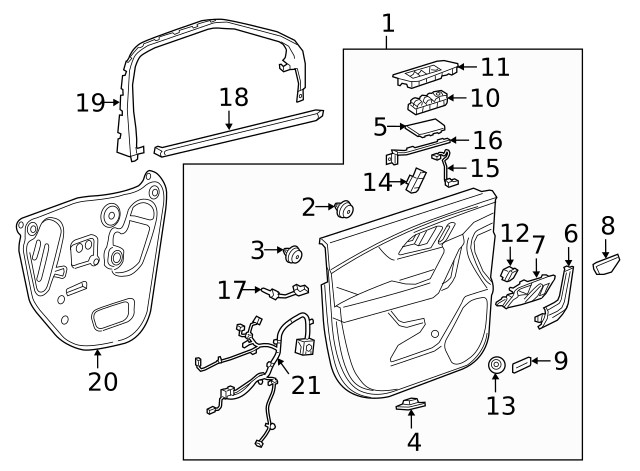 84390009 GM Front Driver Side Door Water Deflector | GM Parts Store