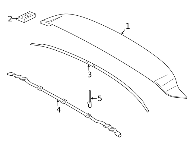 2015-2024 Porsche Macan Spoiler 95B-827-934-E-G2X | Sunset Porsche Parts