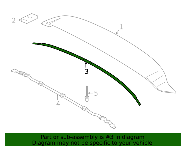 2019-2022 Porsche Macan Seal Strip 95B-827-359 | OEM Parts Online