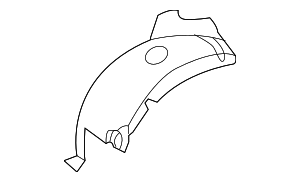 209-884-05-22 - Fender Liner 2003-2009 Mercedes-Benz | Mercedes-Benz ...