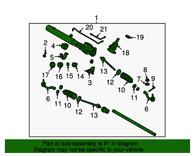 2009-2014 Hyundai Genesis Steering Gear 57700-3M000 | OEM Parts Online