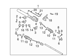 2009-2014 Hyundai Rack Guide 57719-3M900 | QuirkParts