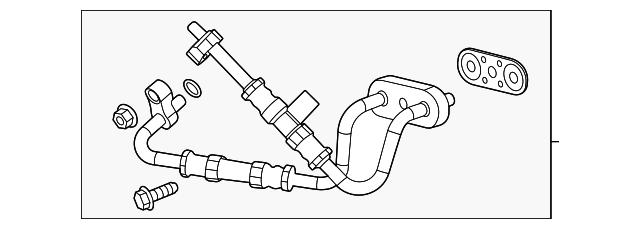 Automatic Transmission Fluid Cooler Inlet and Outlet Line 24296614 ...