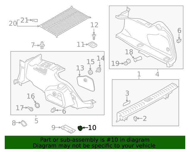 WHT-002-000 - Mount Nut 2008-2023 Audi | Audi OEM Parts