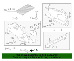 WHT-002-000 - Mount Nut 2008-2023 Audi | Audi OEM Parts