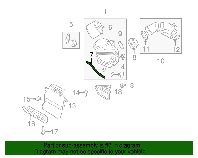 2000-2016 Audi Vacuum Hose 059-130-329 | OEM Parts Online