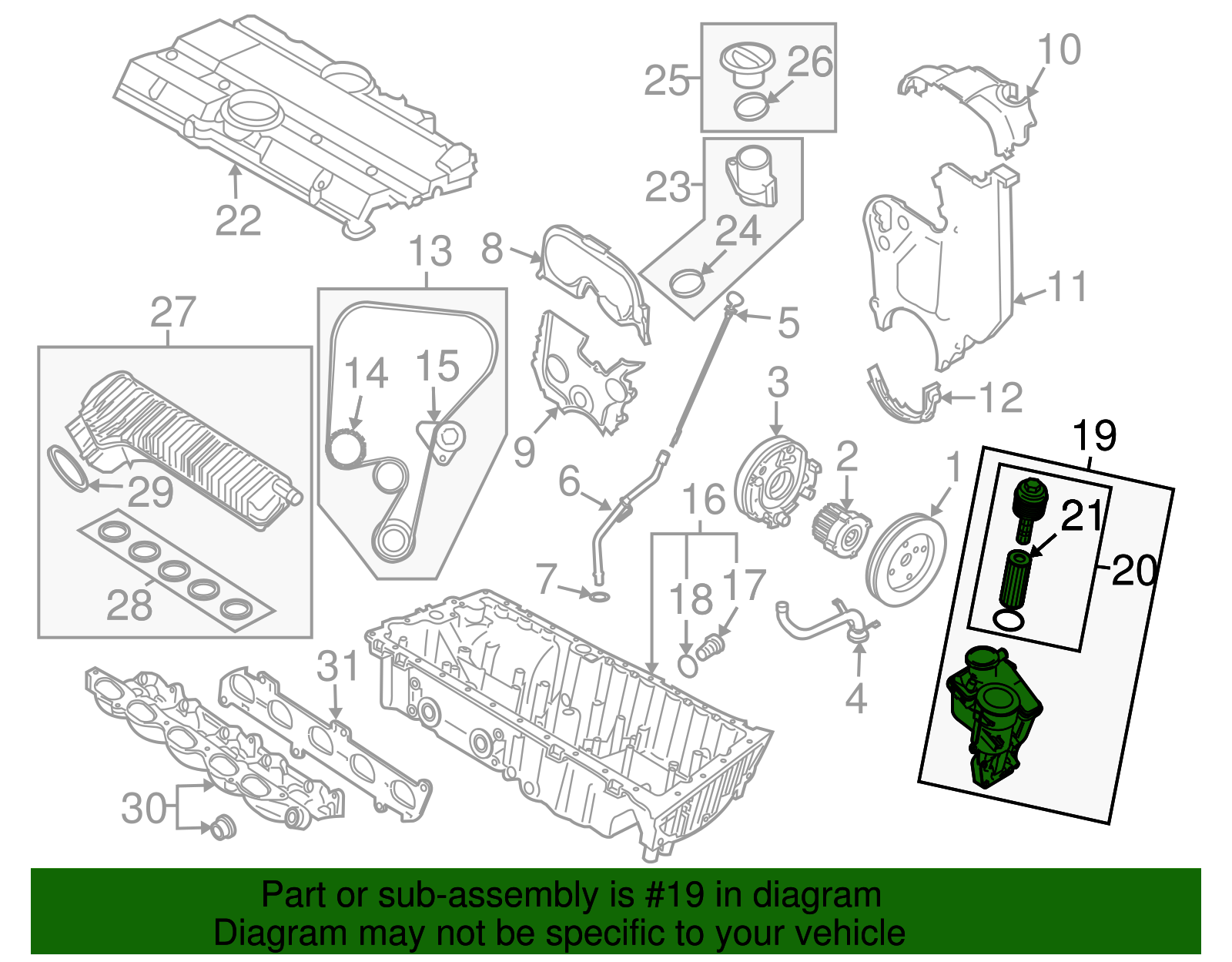 2005-2016 Volvo Oil Filter Housing 31338685 | OEM Parts Online