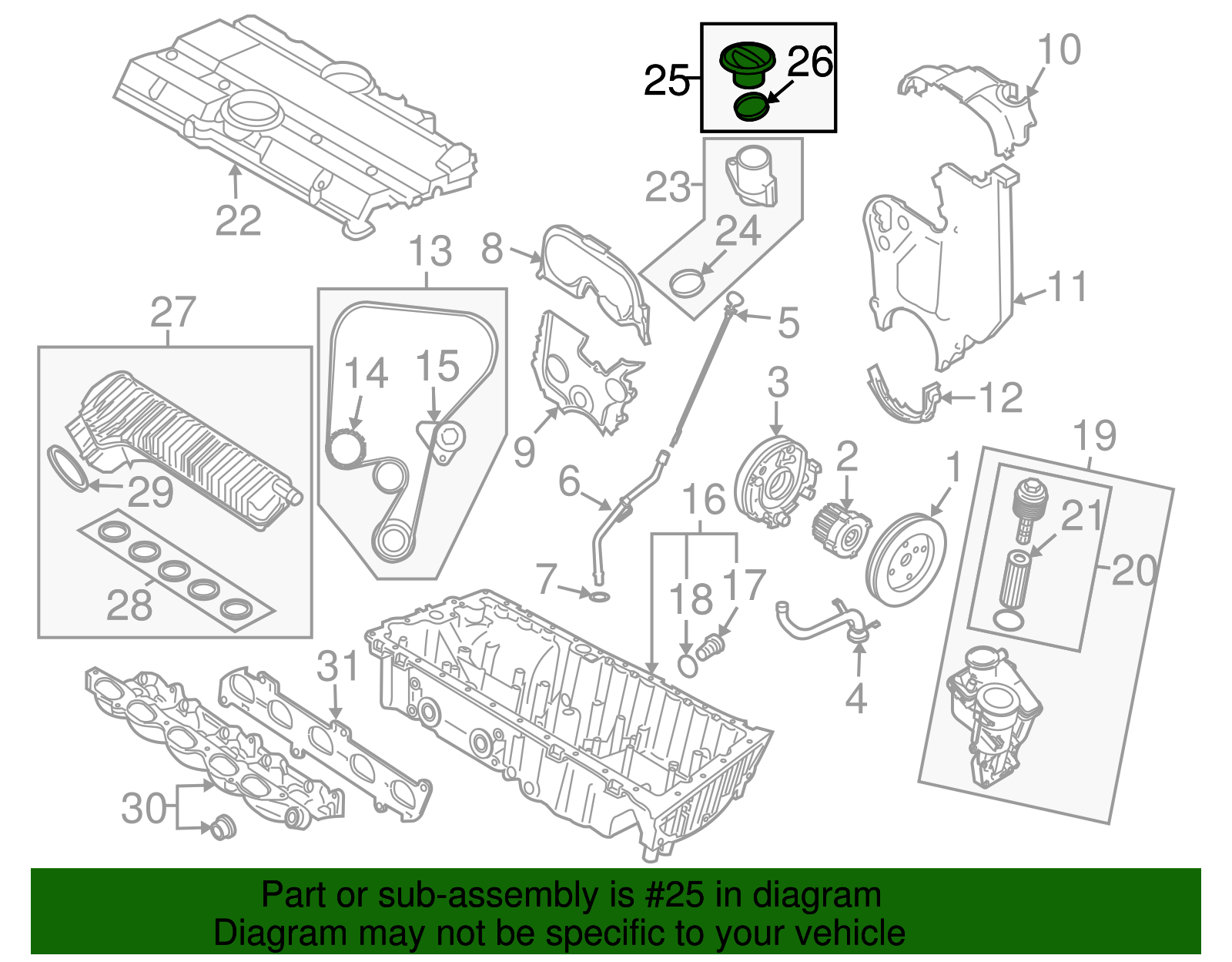 2004-2016 Volvo Filler Cap 30677494 | OEM Parts Online