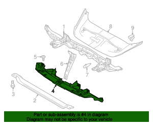 958-504-731-00 - Support Bracket 2011-2014 Porsche Cayenne ...