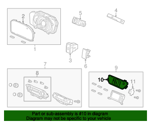 77200-T0A-A01ZA - Cluster Visor 2012-2013 Honda CR-V | Honda Parts Online