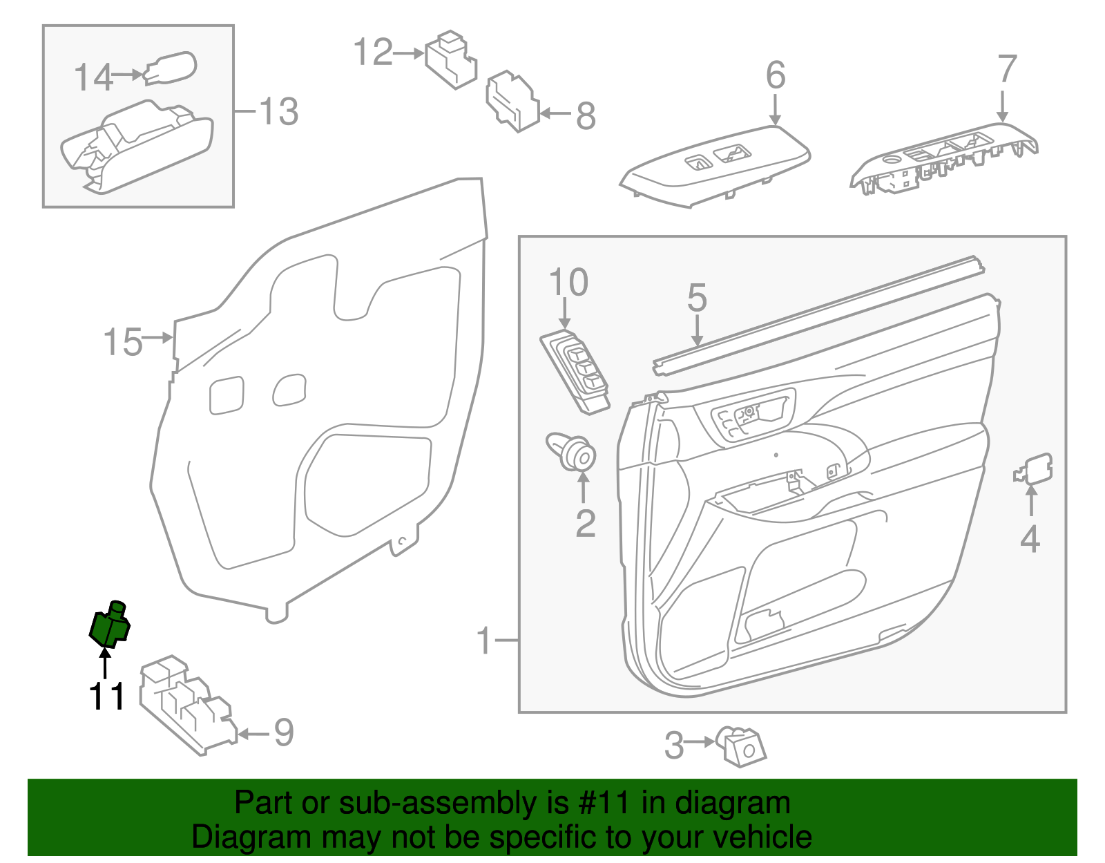 84872-0E020 - Mirror Switch 2014-2022 Toyota | Longo Toyota Parts