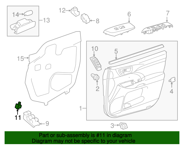 2014-2021 Toyota Mirror Switch 84872-0E030 | Toyota Parts Center