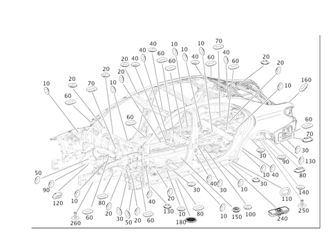 Expansion Plugs, Grommets for 2017 Mercedes-Benz S63 AMG | Mercedes ...