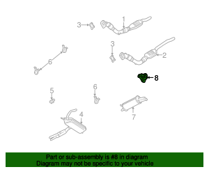 4B0-253-144-H - Muffler W/Tailpipe Bracket 1998-2004 Audi | Audi OEM Parts