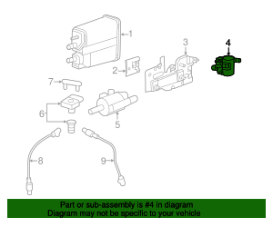 2011-2019 GM Vapor Canister Vent Solenoid 84335530 GM | GMPartsDirect.com