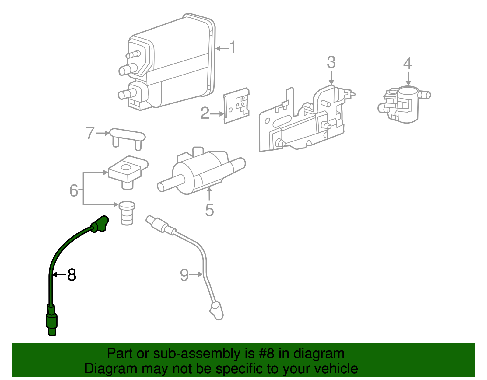2013-2022 GM Heated Oxygen Sensor 12643707 GM | GMPartsDirect.com