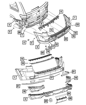 68238808AA - Fascia Applique 2015-2021 Jeep Grand Cherokee | Mopar ...
