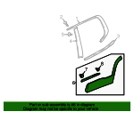 Black Rear Driver Side Door Lower Molding 85617229 GM | GMPartsDirect.com