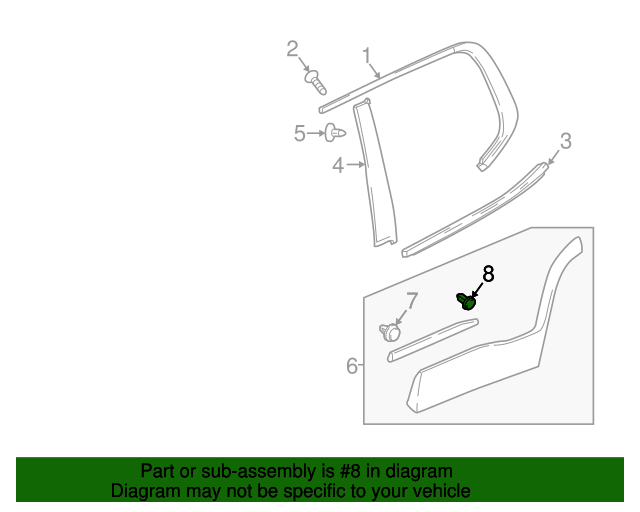 15864780 Retainer - New OEM Part From GM Parts Direct | GM Parts Store