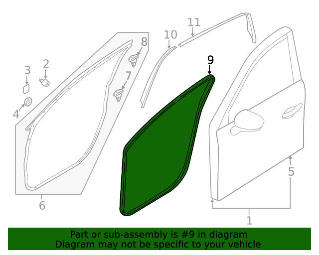 2017-2023 Mazda CX-5 Weather-Strip On Body KB7W-68-911C | Mazda Online ...