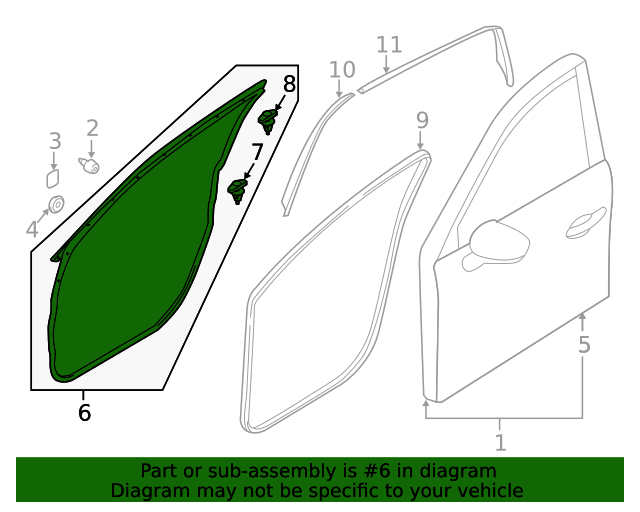 2017-2023 Mazda CX-5 Door Weather-Strip KB7W-59-760A | OEM Parts Online