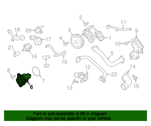 2018-2023 Audi Engine Coolant Thermostat Kit 06M-121-678-H | Audi USA Parts
