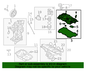 2020-2022 Hyundai Valve Cover 22410-2M810 | QuirkParts