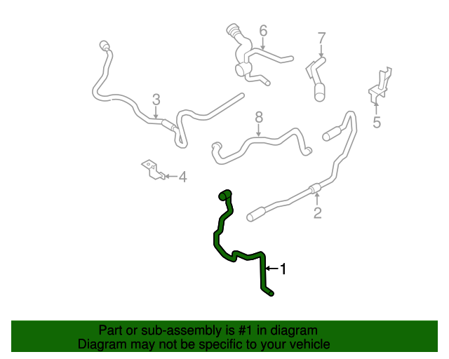 17-12-7-600-836 - Upper Hose - 2010-2014 BMW | Buy BMW Parts Now