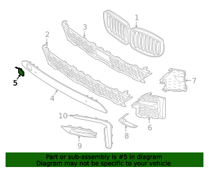 51-11-8-069-893 - Tow Eye Cap 2019-2022 BMW X7 | AutoNationParts.com