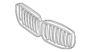 51138745730 - 2019-2022 BMW X7 Upper Grille (51-13-8-745-730) | BMW of ...