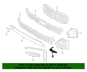 51118090088 - 2019-2022 BMW X7 Finish Molding (51-11-8-090-088) | BMW ...