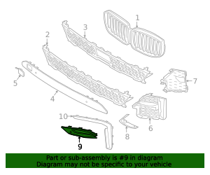 51118074259 - 2019-2021 BMW X7 Fog Lamp Bezel (51-11-8-074-259) | BMW ...